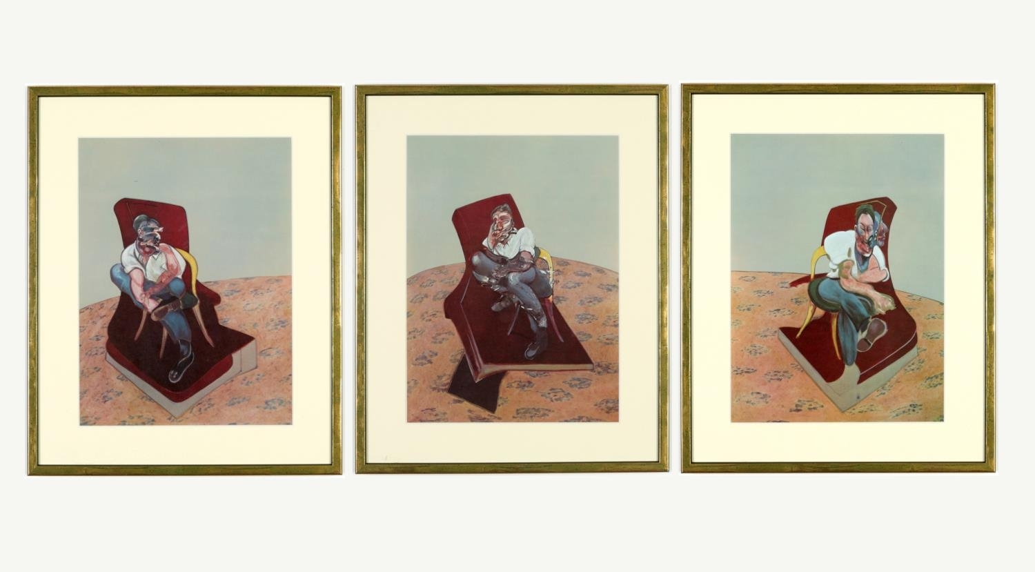 Francis Bacon | Triptych portrait of George Dyer A set of three off-set (1966) | MutualArt
