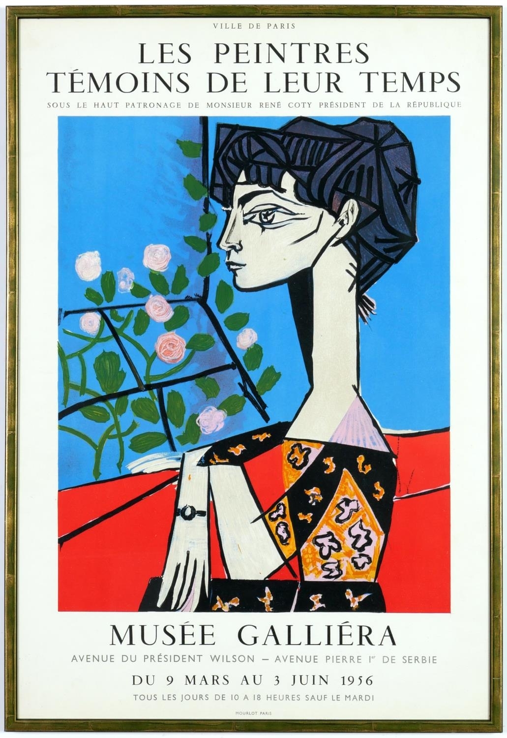 Pablo Picasso | Pablo Picasso, Jacqueline with flowers (1956) | MutualArt
