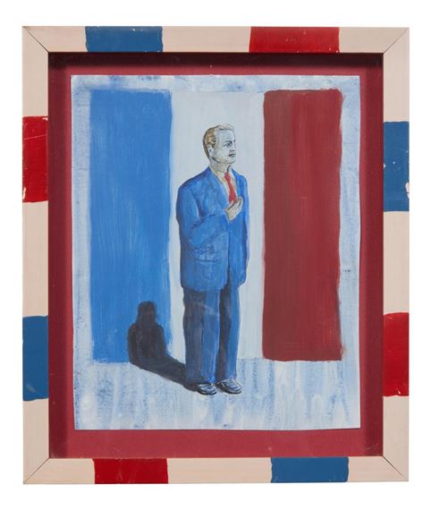Charles Keiger | Politician in front of French Flag (16) | MutualArt