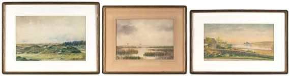 Charles Russell Loomis | Three landscape | MutualArt