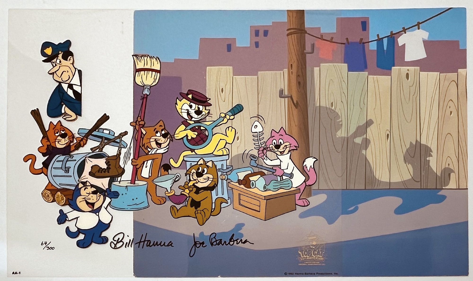 Hanna Barbera | Bill Hanna & Joe Barbera - Original Disney Cel (Hand ...