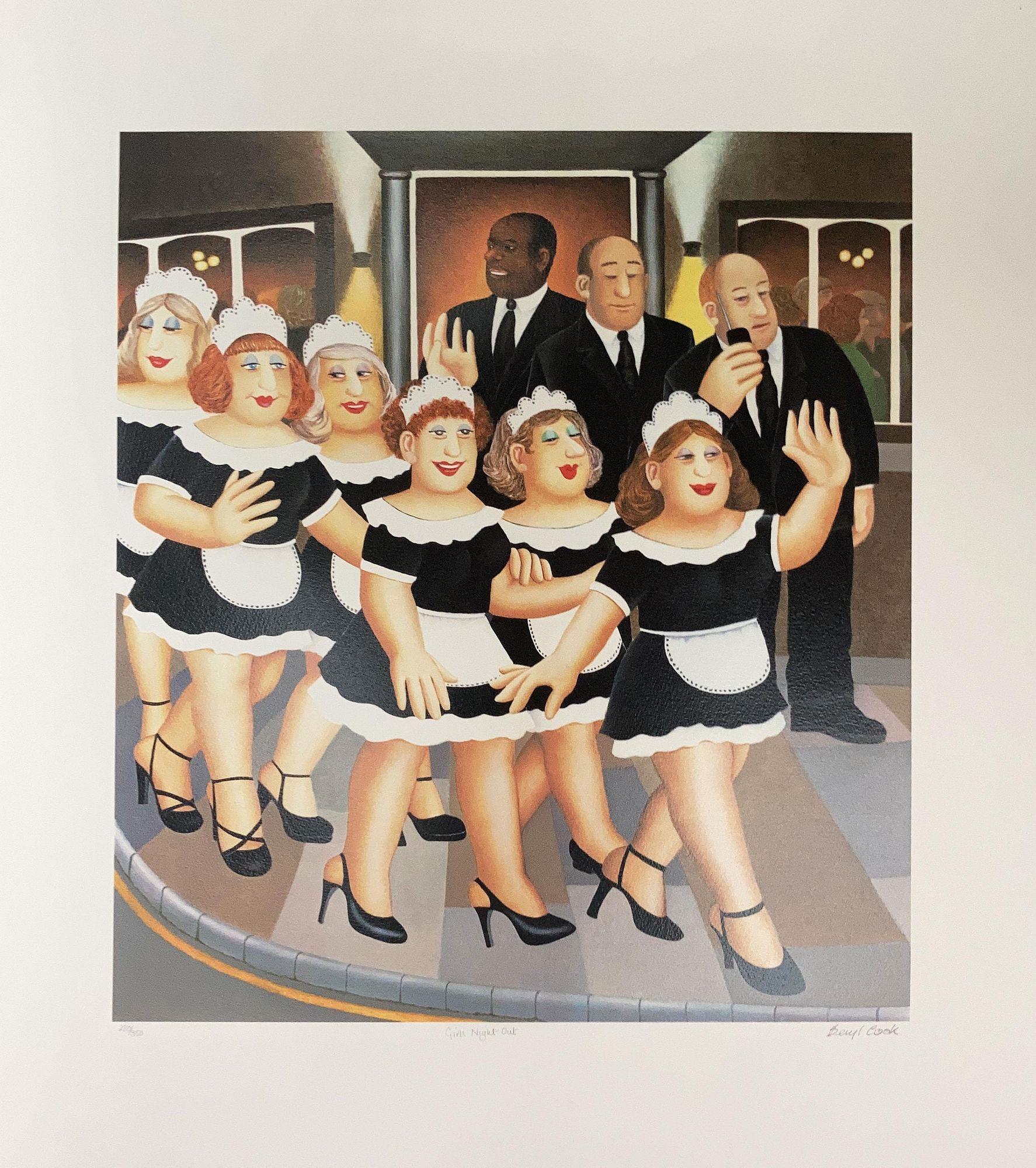 Beryl Cook | Beryl Cook - Girls Night Out (1986) | MutualArt