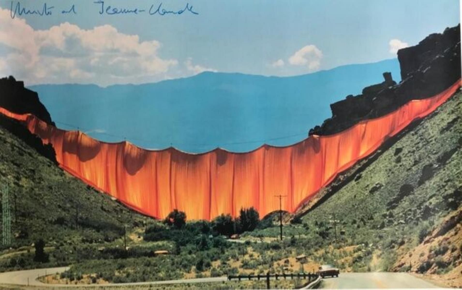 Christo | Christo - Valley Curtain Rifle Colorado (1972) | MutualArt