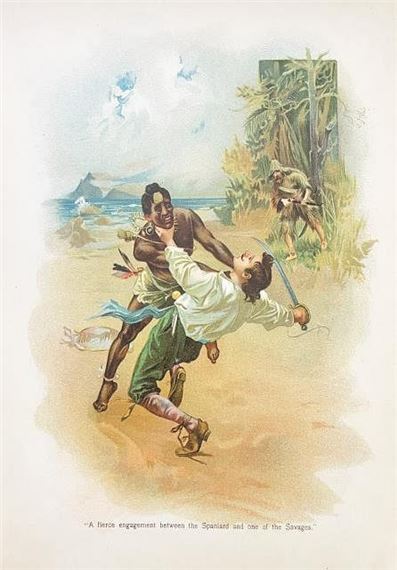 Joseph Finnemore | Antique Print Joseph Finnemore - Robinsone Crusoe ...