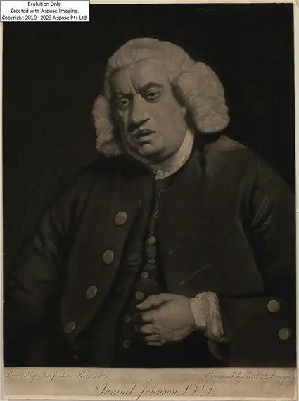 Sir Joshua Reynolds | Portrait of Samuel Johnson | MutualArt