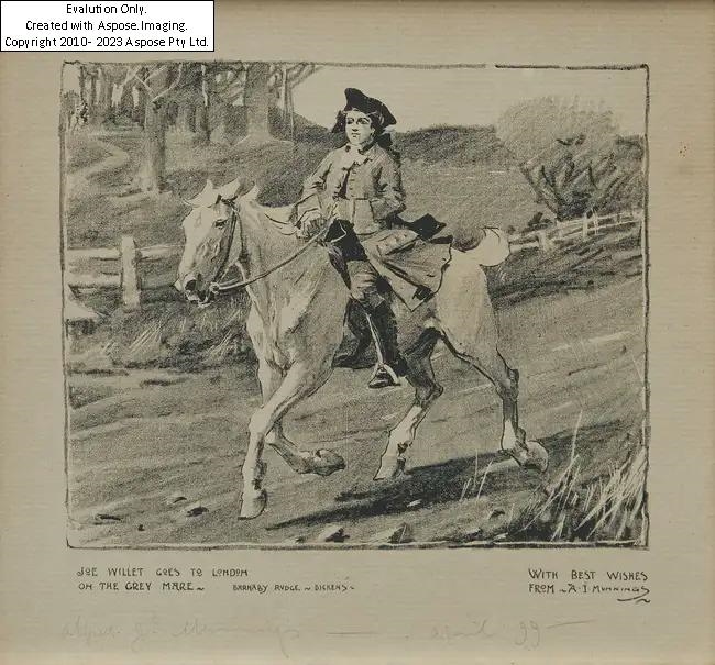 Sir Alfred James Munnings | Joe Willett goes to London on the grey ...