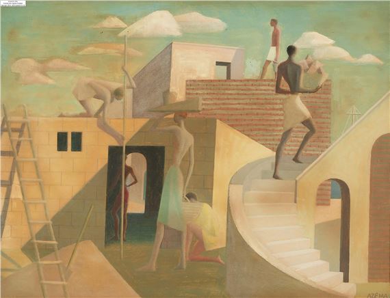 Jacques Azema | Les Bâtisseurs | MutualArt