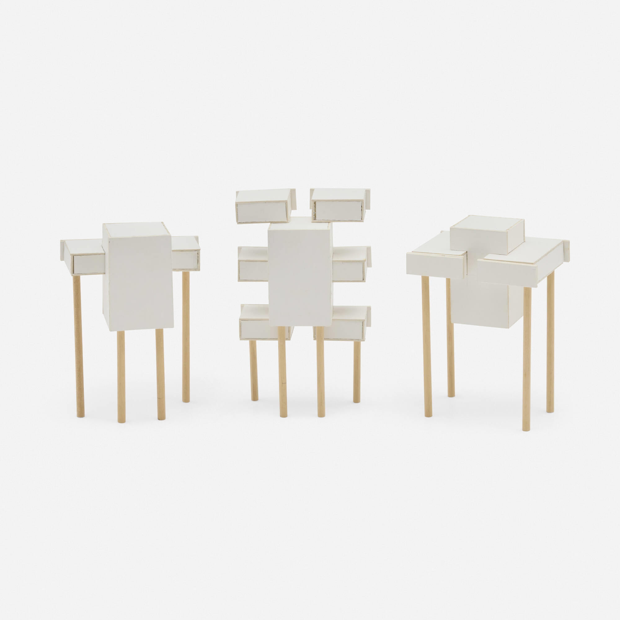 Lawrence Laske | Furniture models for Memphis, set of six (1987 - 1988 ...