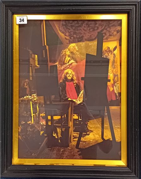 Robert Lenkiewicz | two photographs of self portrait paintings | MutualArt