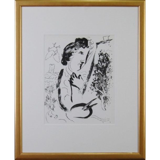 Marc Chagall | AUTOPORTRAIT A LA PALETTE | MutualArt