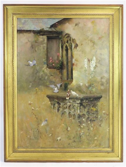 Frederick Hall | Porlock Church, Somerset (1889) | MutualArt