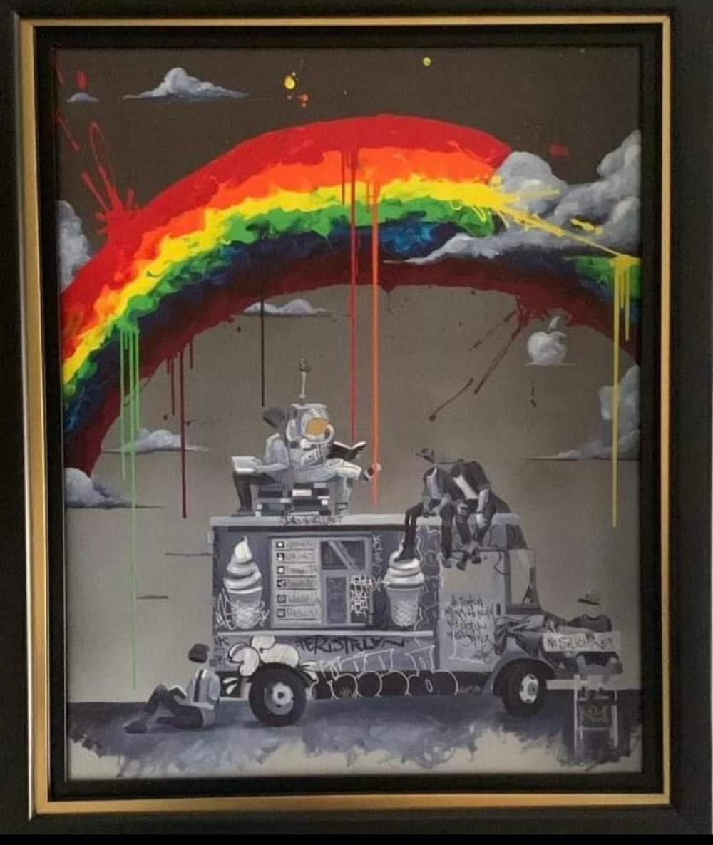 Kevin Vigil | Kre8 Rainbows and Butterflies (2021) | MutualArt