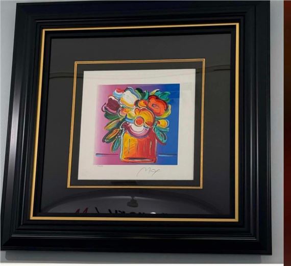Peter Max | Abstract Flower (2018) | MutualArt
