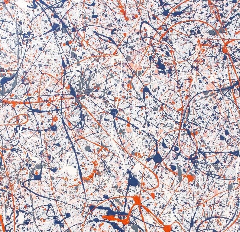 Jackson Pollock | Jackson Pollock Style Abstract Oil on Canvas | MutualArt