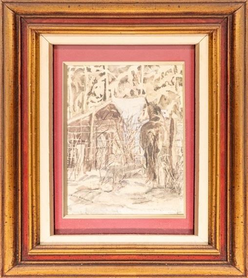 Audrey Reed Brown | AUDREY REED BROWN 1978 HORSE WATERCOLOUR (1978 ...