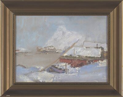 Gunnar Berg | Vinter i Lofoten | MutualArt