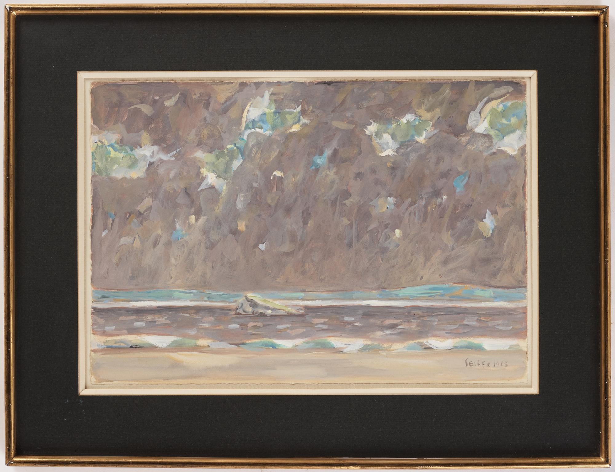 Hans Seiler | Coastal Landscape (1945) | MutualArt