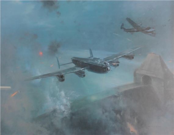 Frank Wootton | Lancaster Attack on the Mohne Dam 1943 (1943) | MutualArt