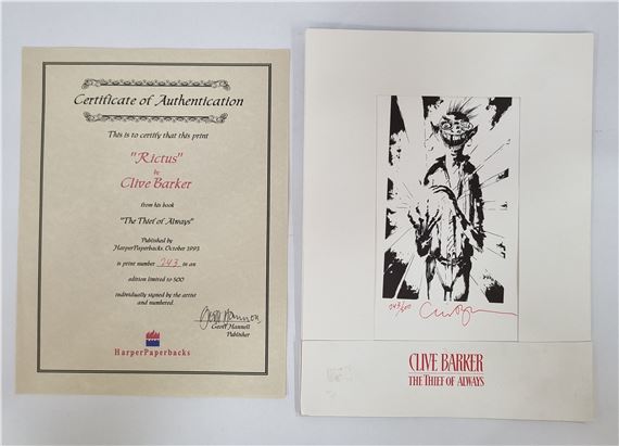 Clive Barker | Rictus | MutualArt