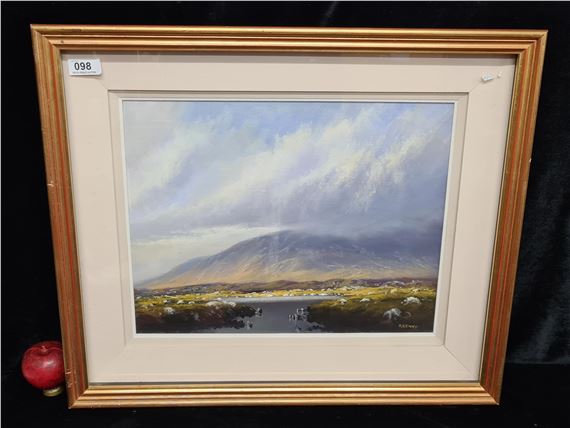 Alan Kenny | . A serene original Alan Kenny oil on canvas painting ...