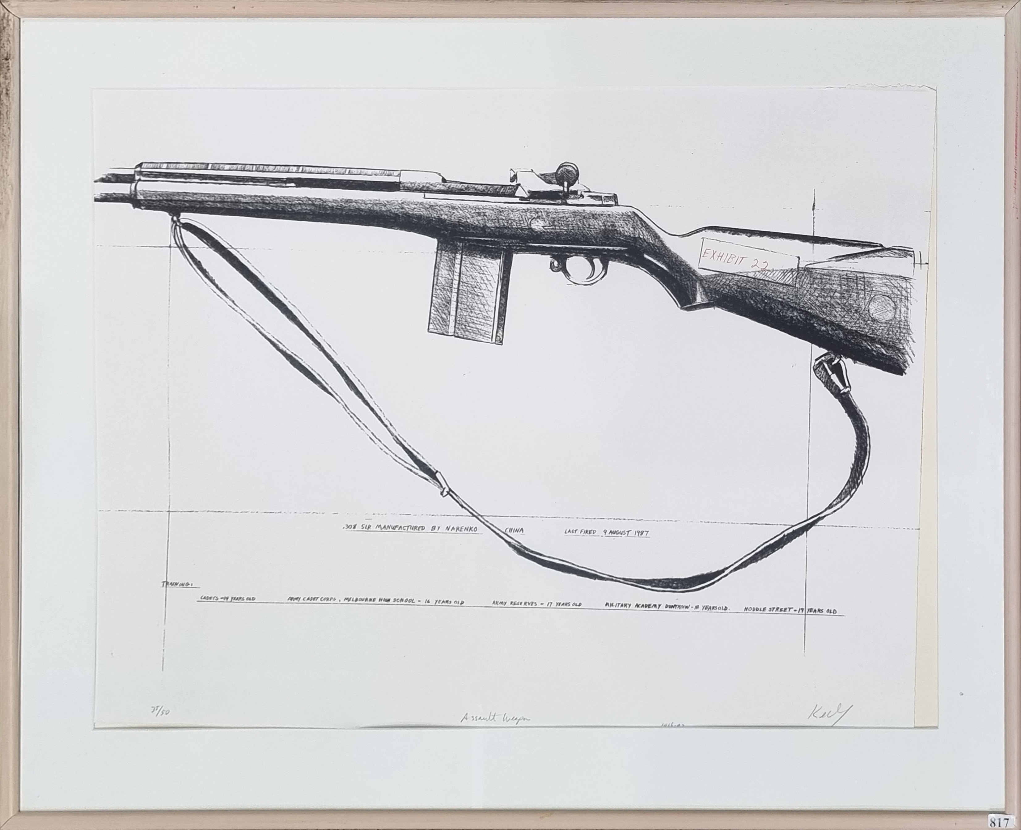 William Kelly | 'Assault Weapon' | MutualArt