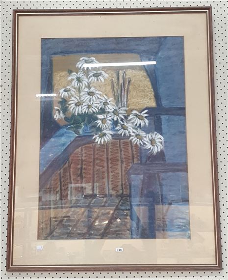 Philippa Stewart Hall | untitled (Interior with White Daisies) | MutualArt