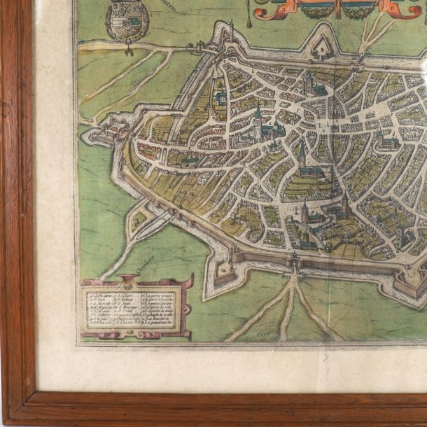Franz Hogenberg | CITY PLAN IN 1596 after Franz HOGENBERGH (1540-1592 ...
