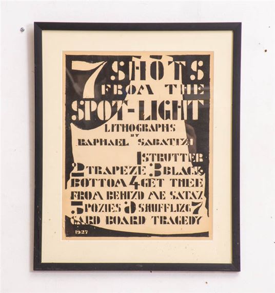 Raphael Sabatini | Seven Shots From The Spotlight (1927) | MutualArt