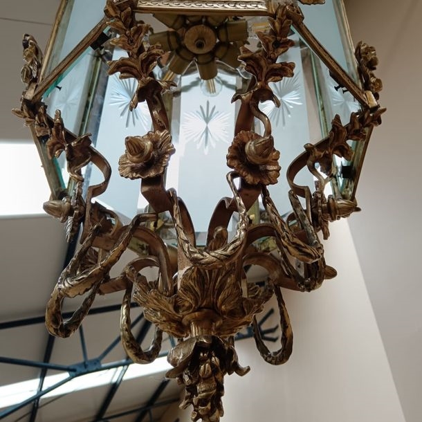 French School, 19th Century | LARGE LOUIS XVI STYLE BRONZE CASTLE HALL ...