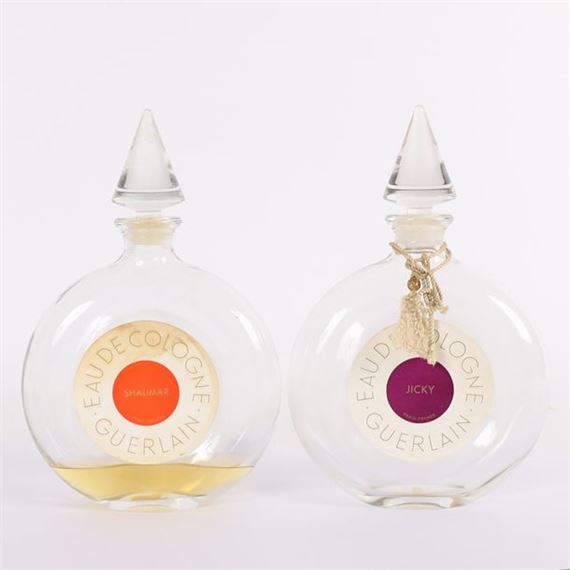 Guerlain | SET OF TWO EMPTY GUERLAIN BOTTLES - Jicky watch bottle, H ...