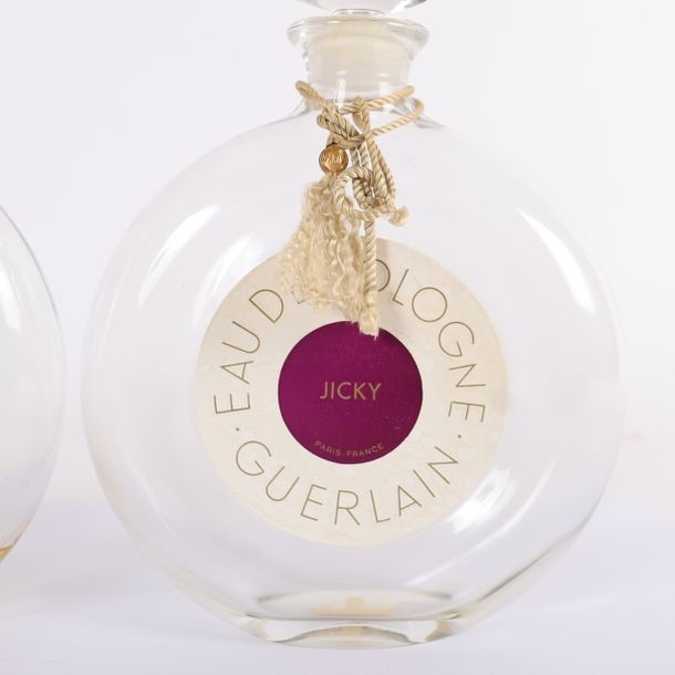 Guerlain | SET OF TWO EMPTY GUERLAIN BOTTLES - Jicky watch bottle, H ...