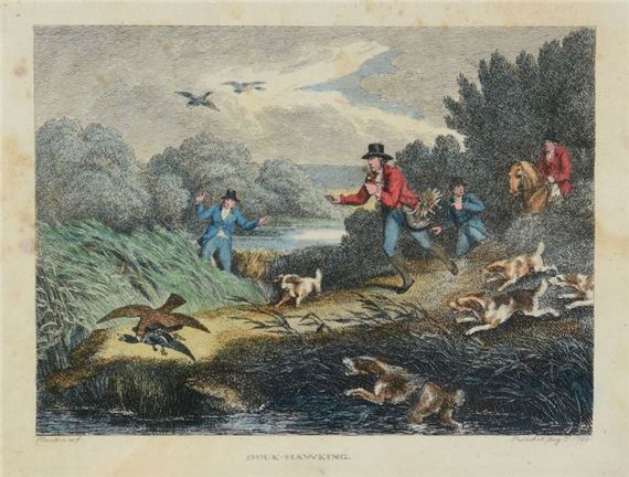 William Samuel Howitt | Fox-huntig and Duck Hawking Seven | MutualArt