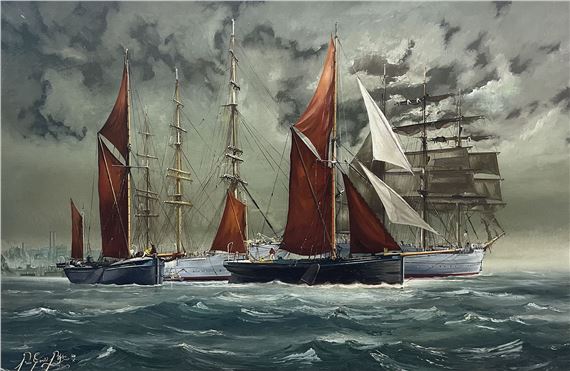 Peter Gerald Baker | Dar Pomorza Heading Out | MutualArt