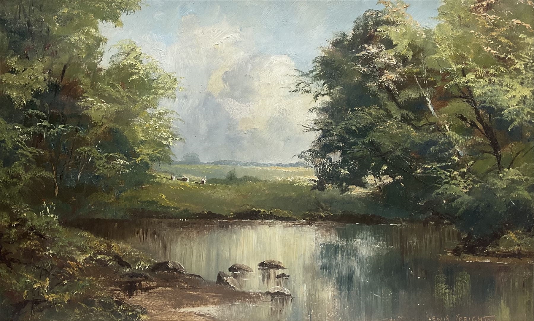 Lewis Creighton | View Across a Pond | MutualArt