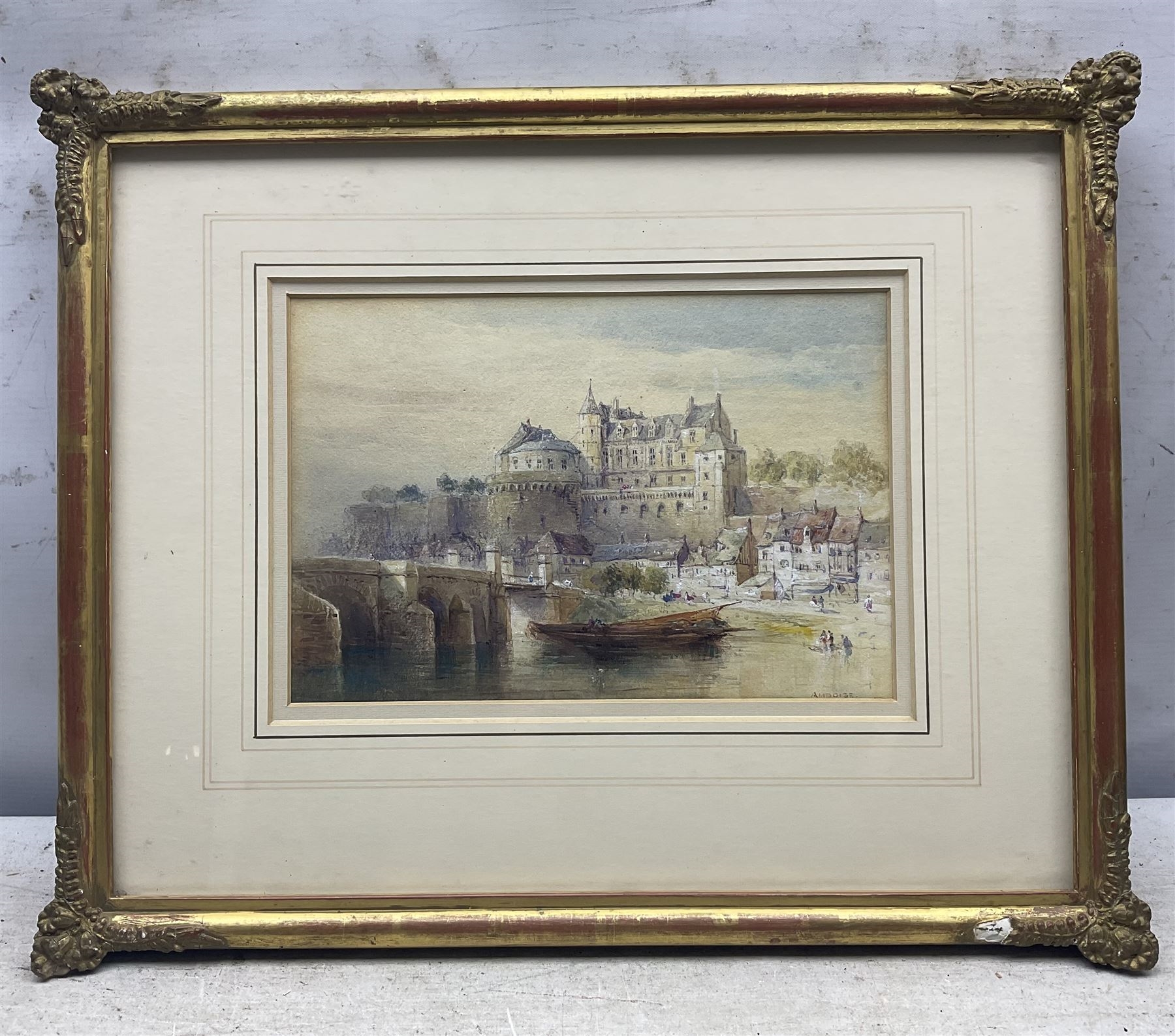 Ernest George | The Bridge and Castle at 'Amboise' - France | MutualArt