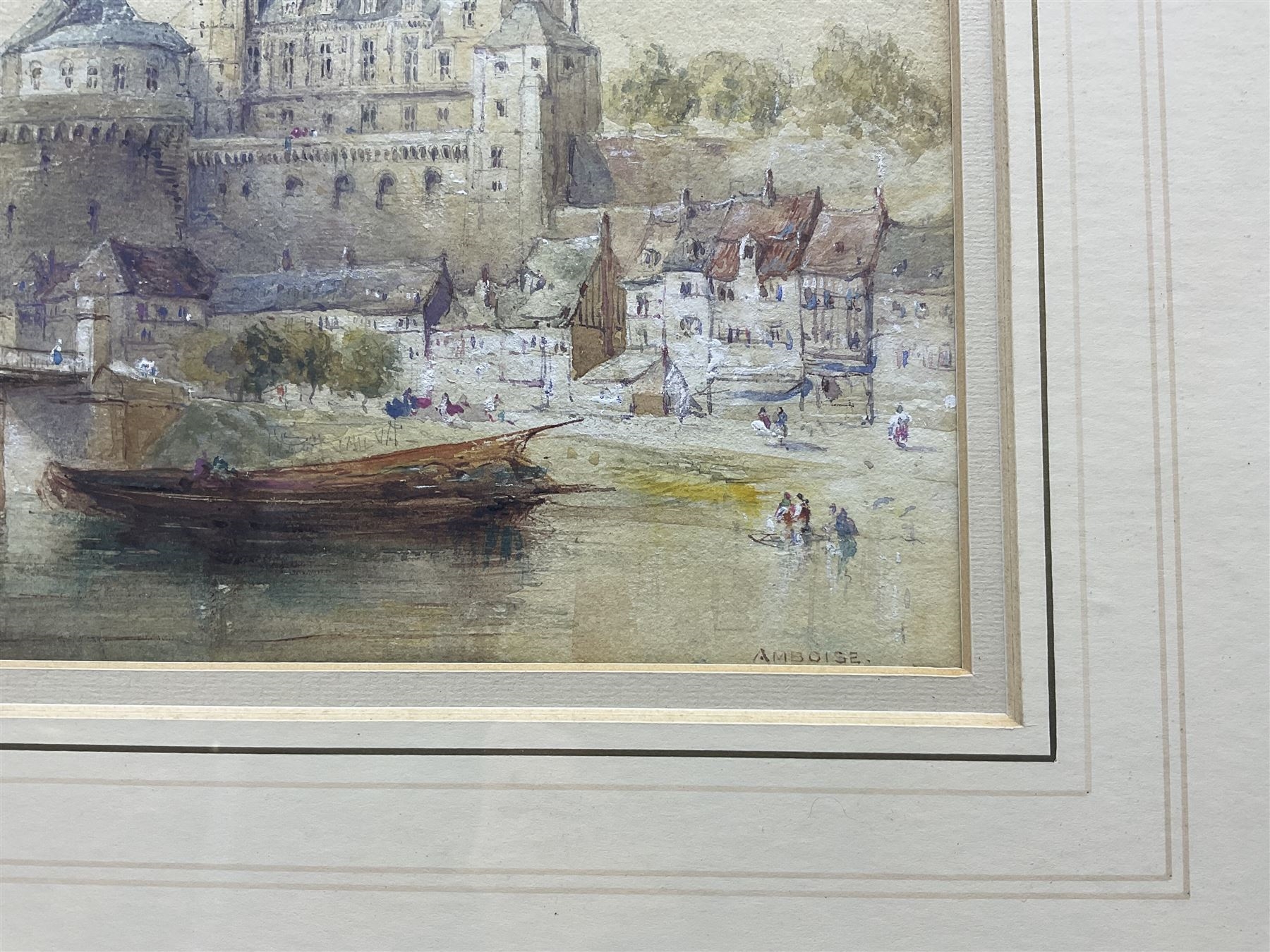 Ernest George | The Bridge and Castle at 'Amboise' - France | MutualArt