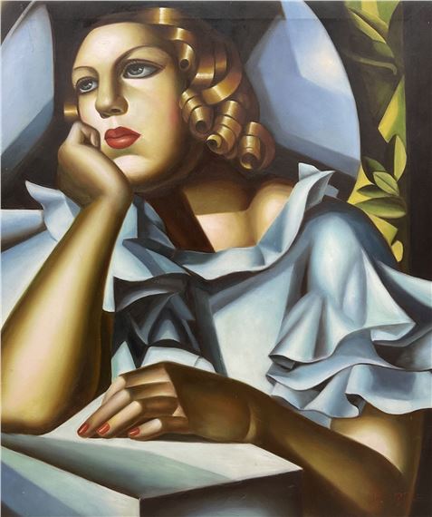 Tamara de Lempicka | Wide Brimmed Hat | MutualArt