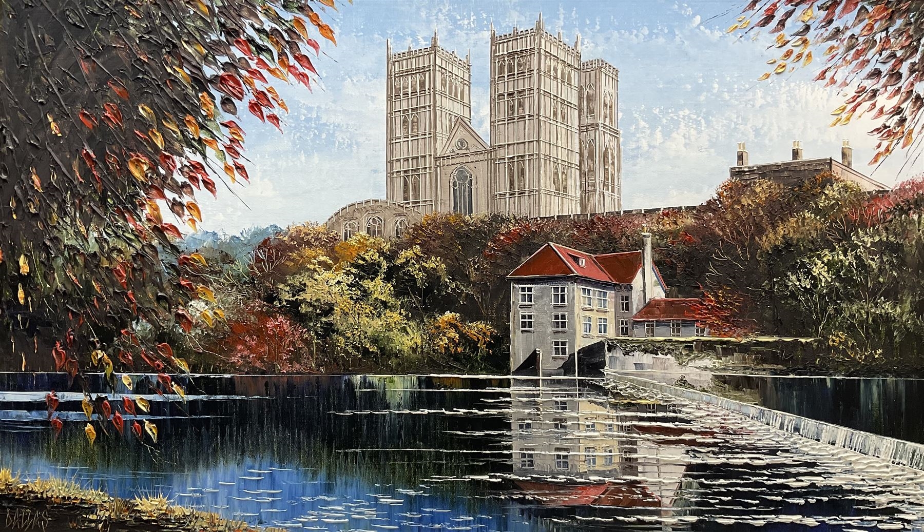 Dallas K Taylor | Durham Cathedral from the River | MutualArt