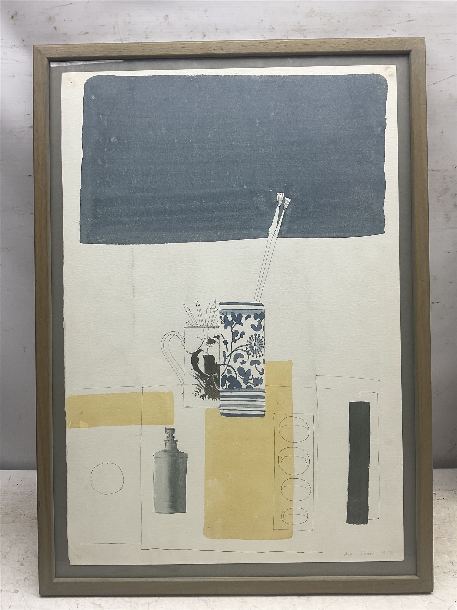 Alan Powers | The Artists Desk and A Waterfall (1973 - 1974) | MutualArt