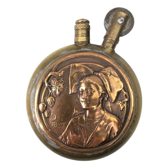 Armand Bargas | WWI French trench lighter of circular form with ...