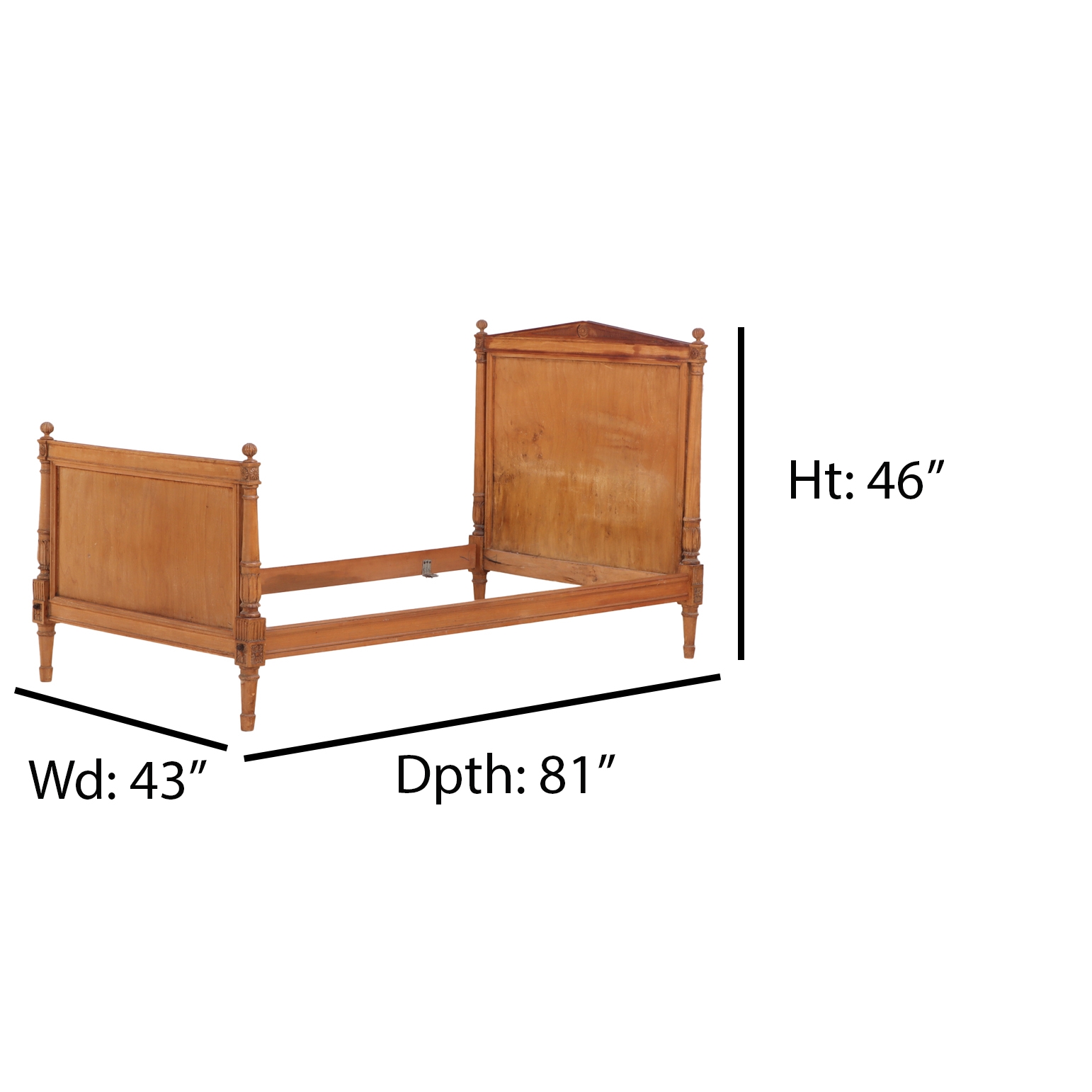 Directoire | A late ninteenth centru French Directoire style twin size ...