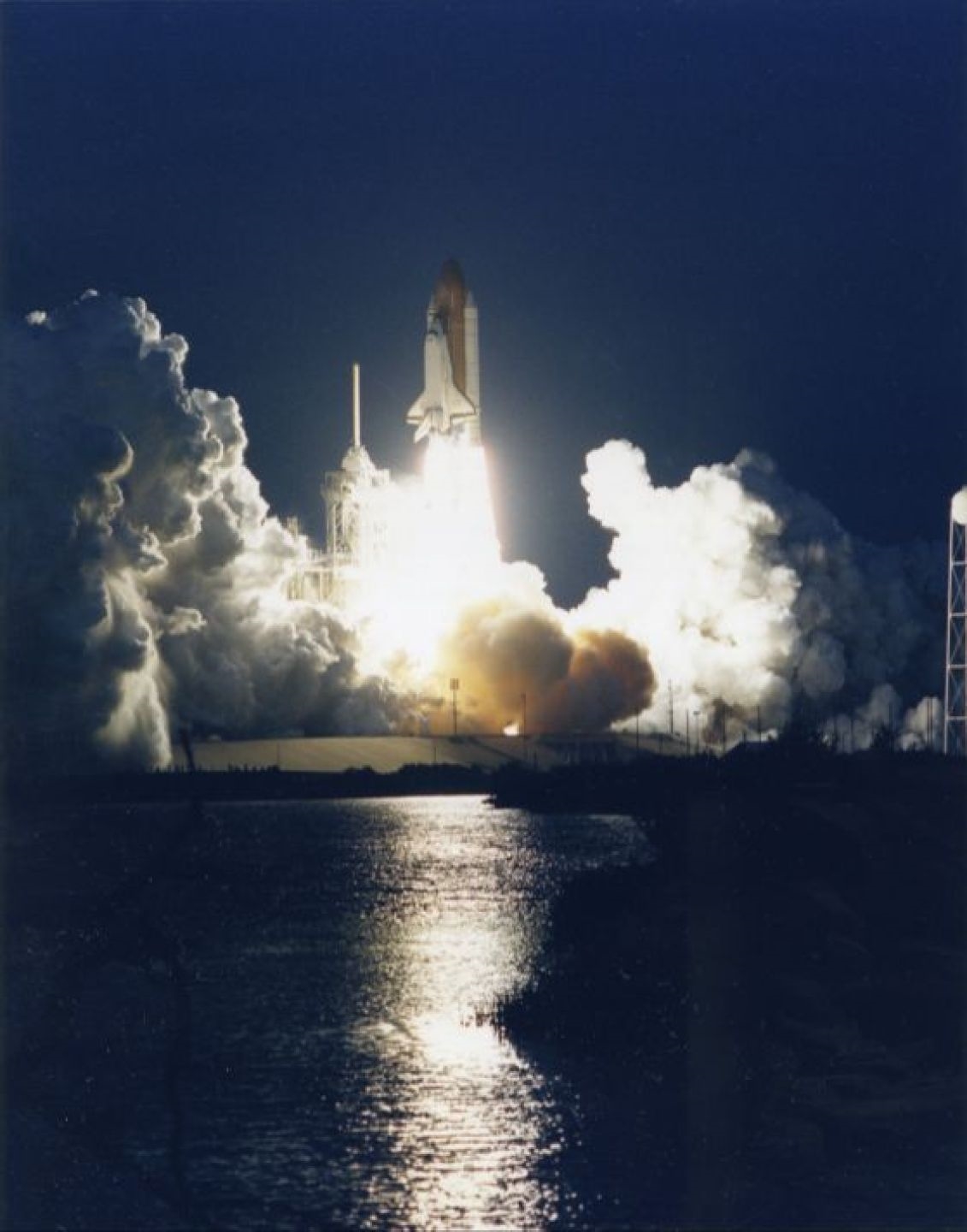 NASA | Nighttime liftoff of Space Shuttle Discovery (Mission STS-60) on ...