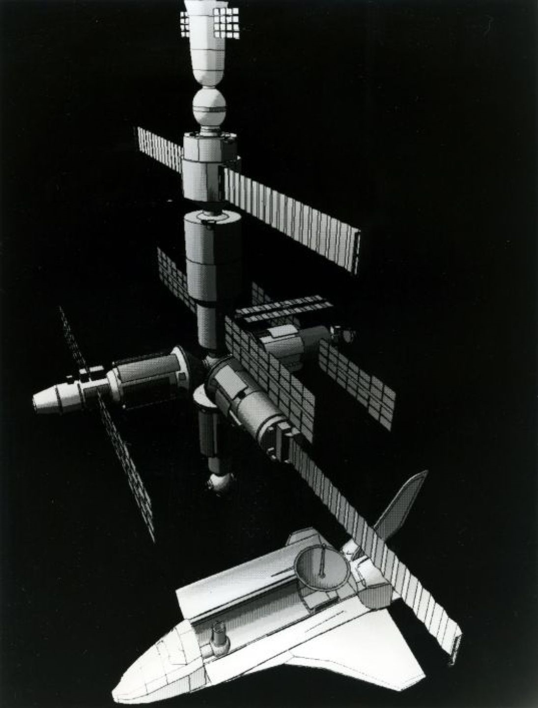 NASA | Concept of a space station associated with the International ...
