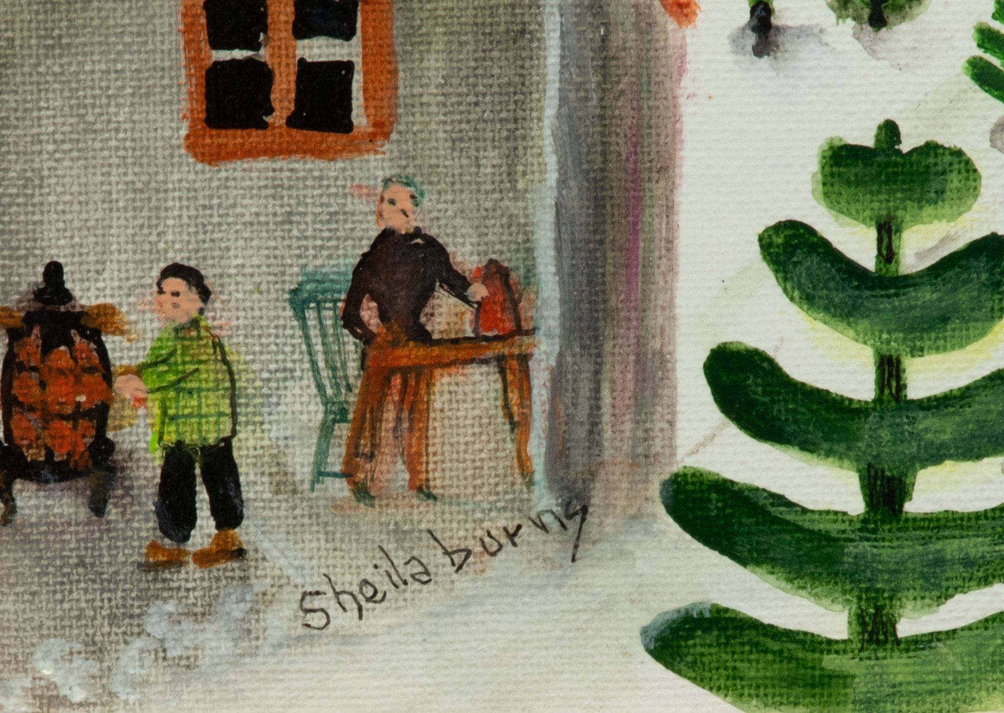 Sheila Burns | Folk Art Scenes | MutualArt