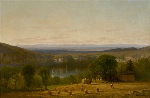 Thomas Worthington Whittredge | The Hayfield (1863) | MutualArt