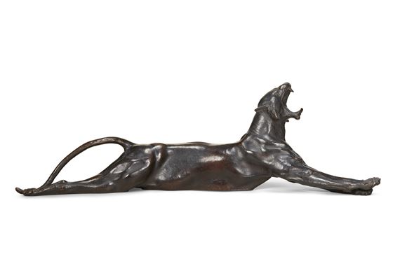 Anna Vaughn Hyatt Huntington | Yawning Tiger | MutualArt