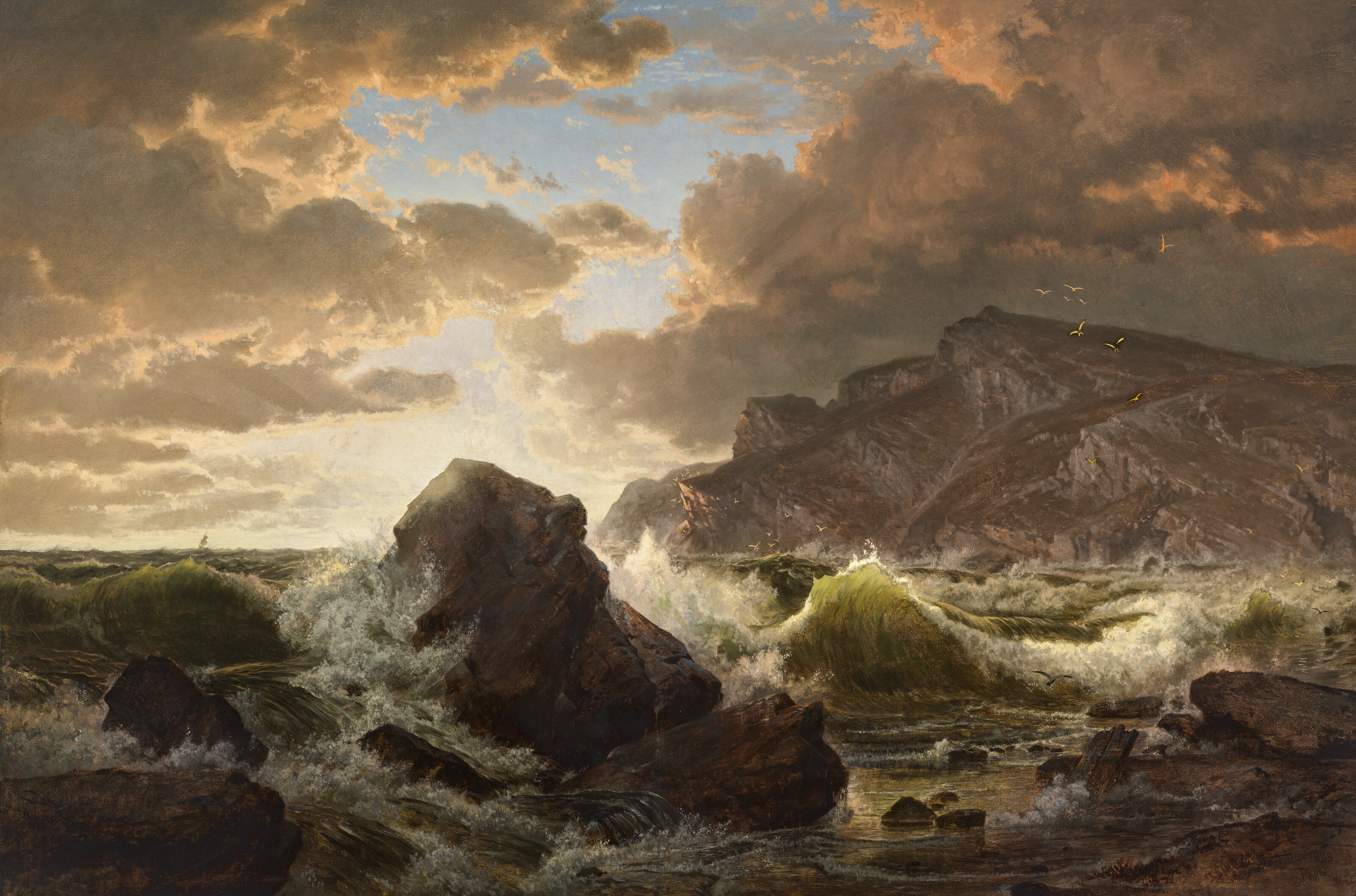 William Trost Richards | Coastal Scene | MutualArt