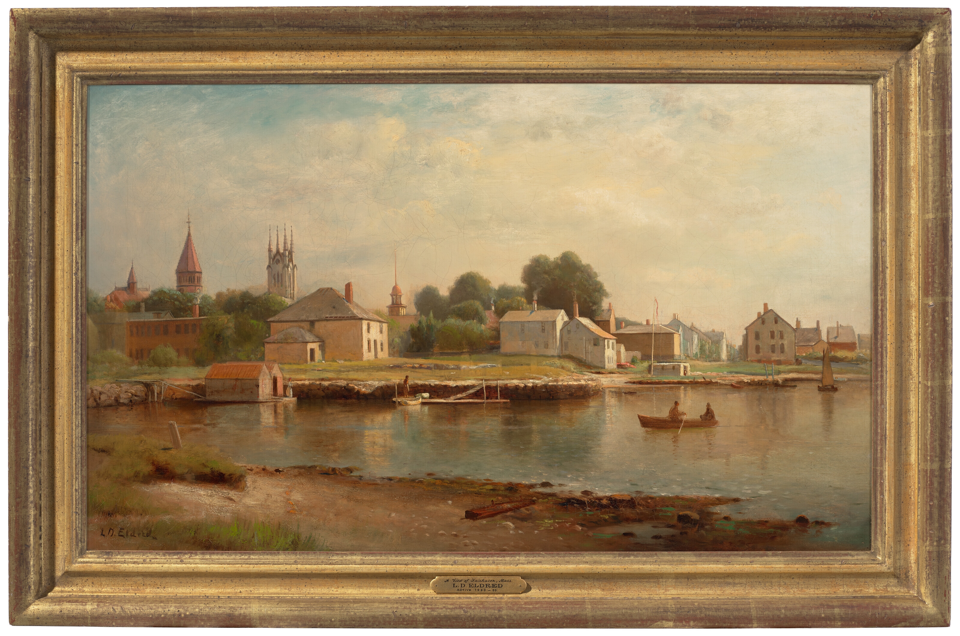 Lemuel D. Eldred | VIEW OF FAIRHAVEN, MASSACHUSETTS (Circa 1880 ...