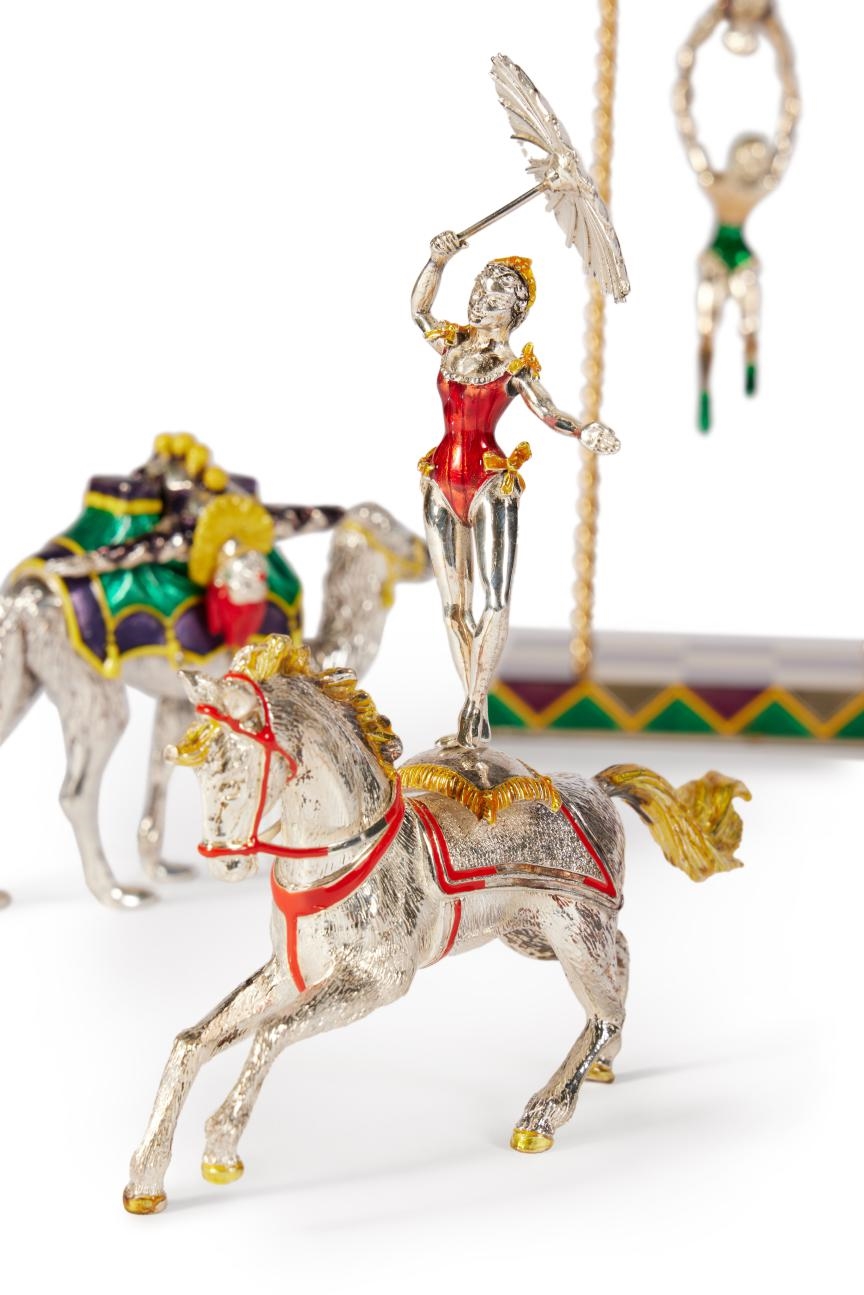 Gene Moore | A Group of Silver and Enamel Circus Figures, Designed by ...