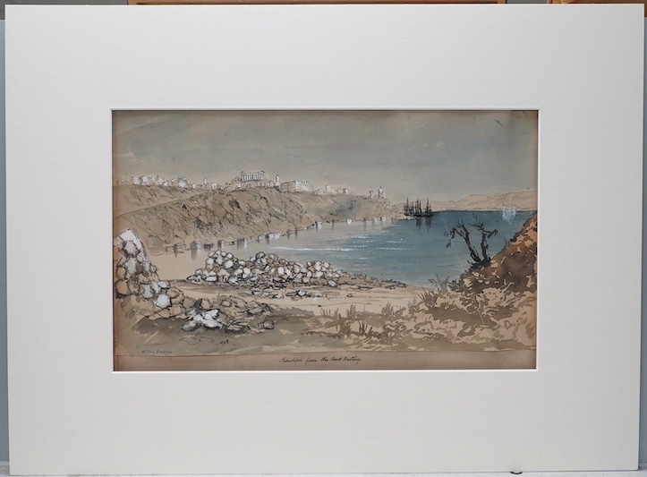 William Simpson | A set three ink and watercolours on paper | MutualArt